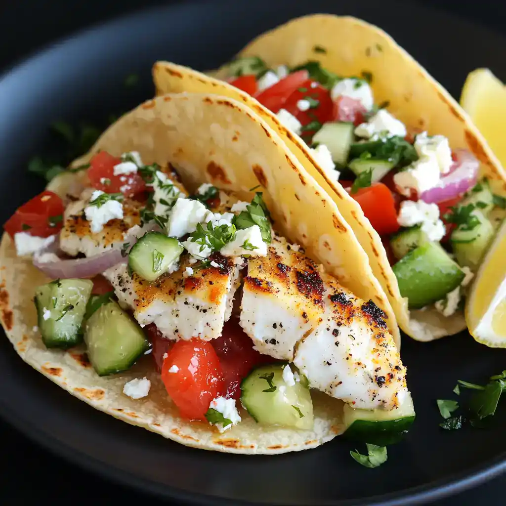 Grilled Fish Tacos Greek Style Recipe